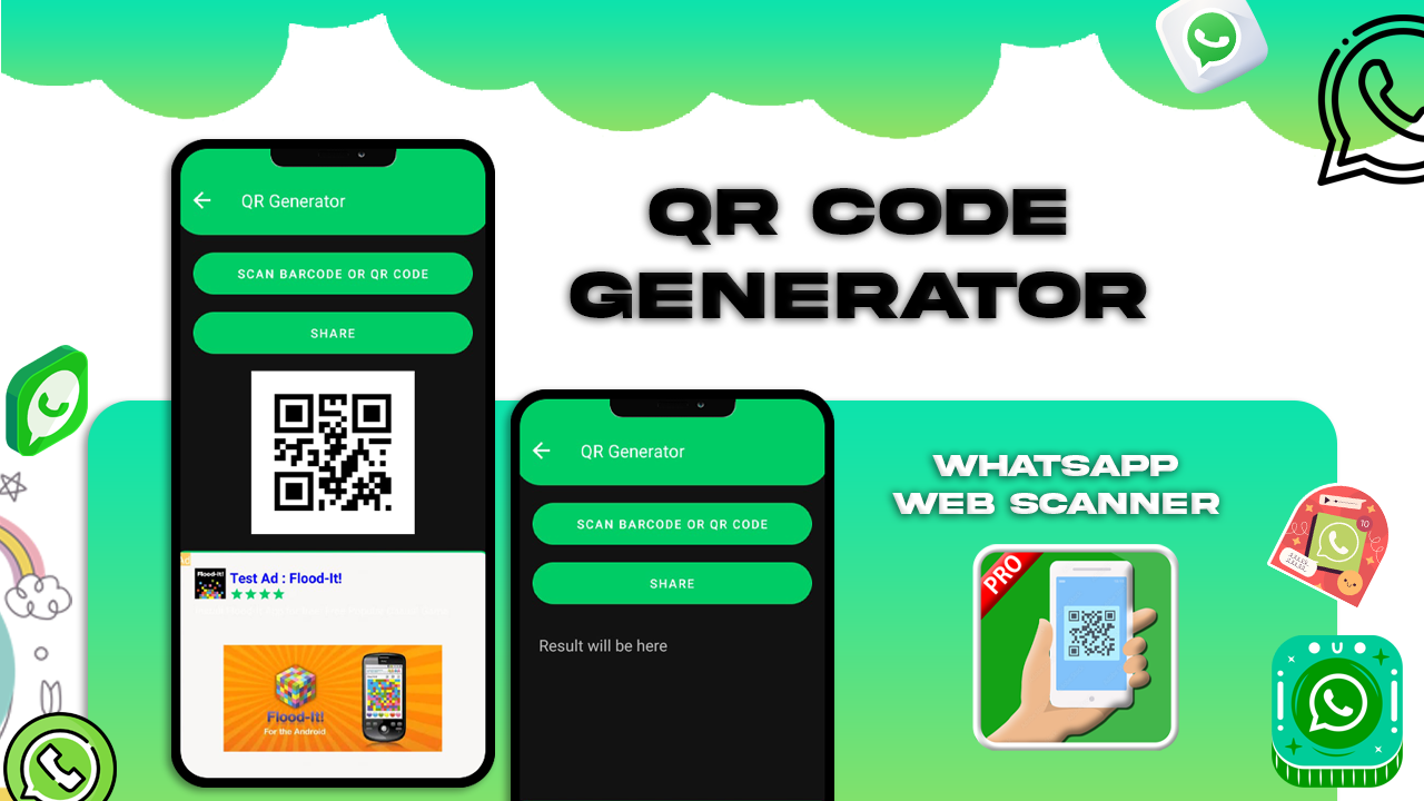 Whats scan ,sticker, chat, QR Scanner & generator, daul whatsapp, clone whatsapp GB web, direct ...